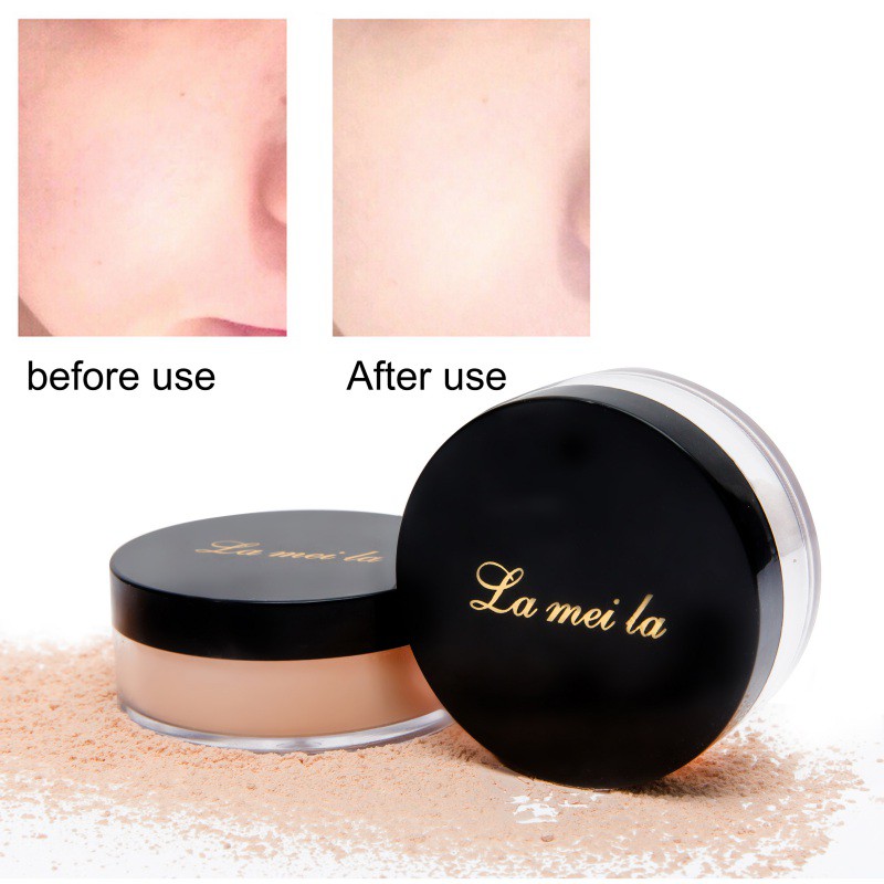 Lameila Mineral Powder Loose Powder Makeup Frame Concealer Powder ...