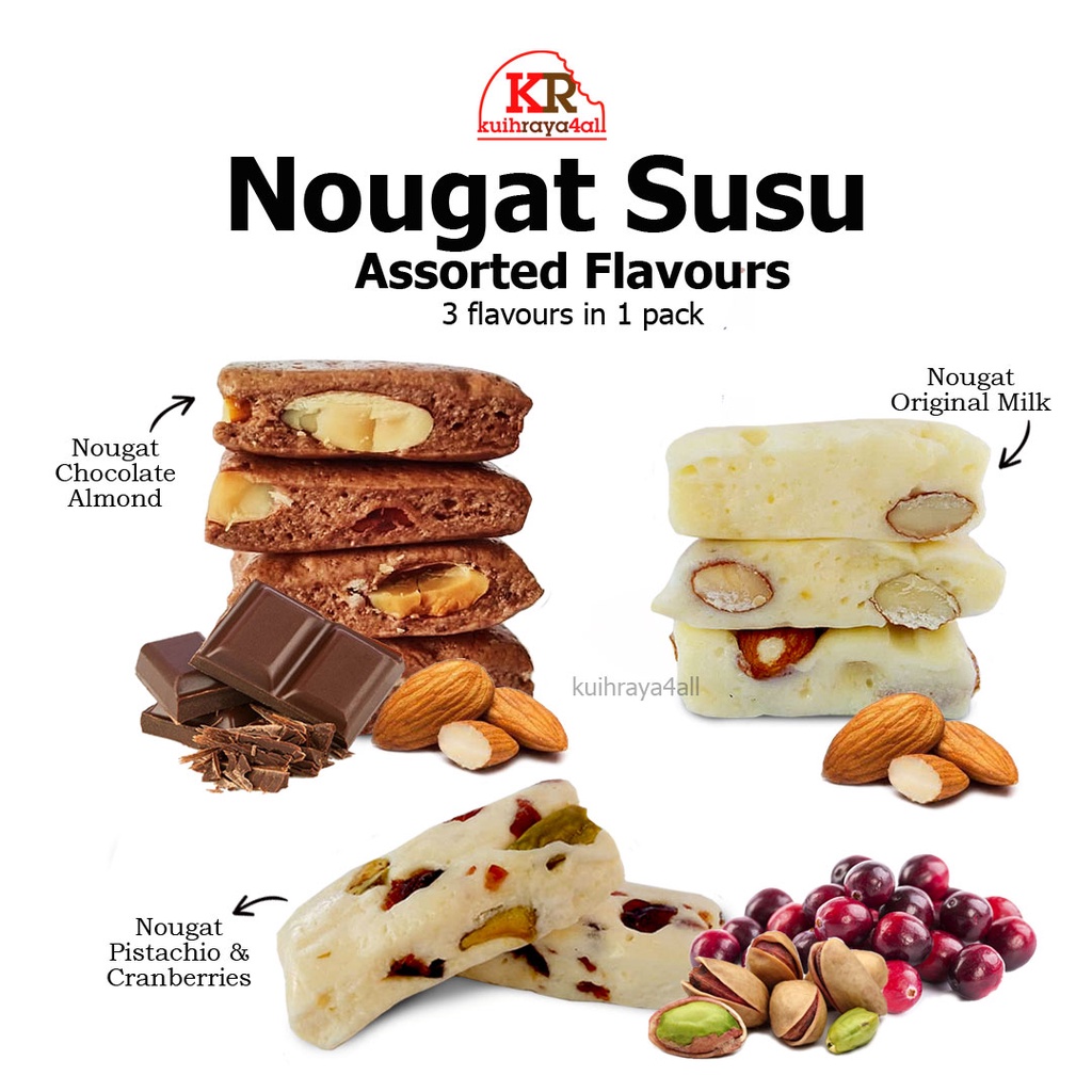 Nougat Halal Pelbagai Perasa - 100g | Shopee Malaysia