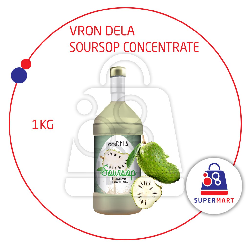 1KG SOURSOP FRUIT JUICE CONCENTRATE / BALANG AIR / KORDIAL / DRINK BASE ...