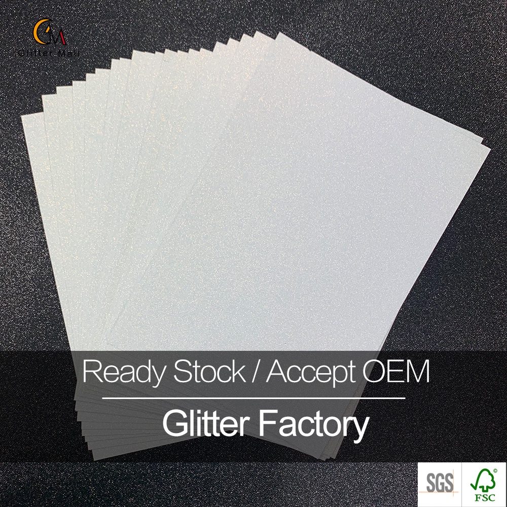 10 Sheets/Pack A4 210*297mm Glitter Paper Multi Color SGS & MSDS non ...