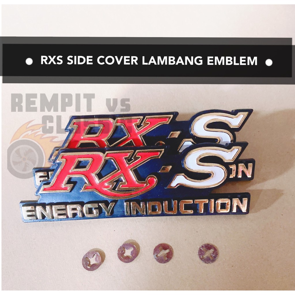 REMPIT Rxs Side Cover Emblem Lambang Emblem Set Lambang Emblem Logo ...