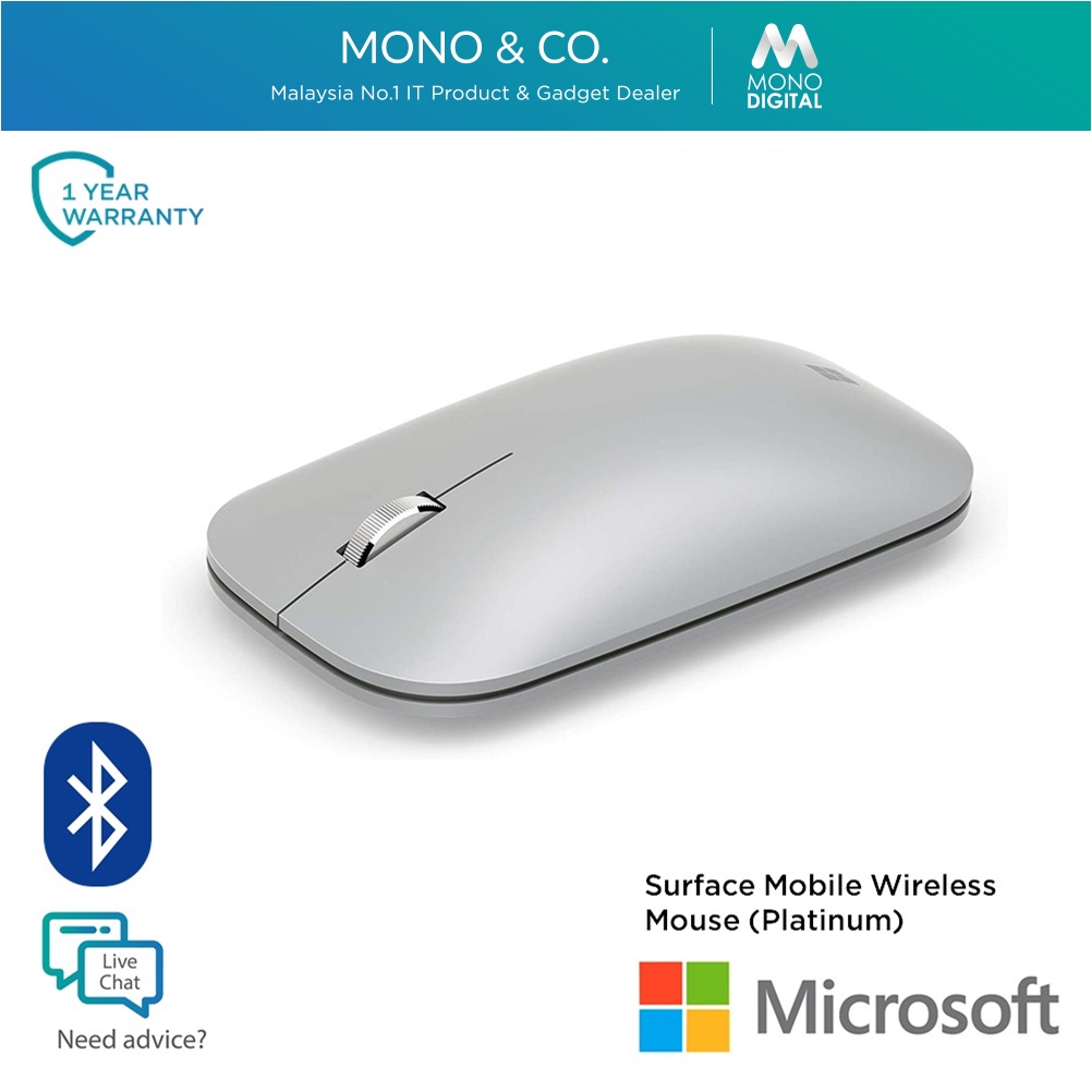 Microsoft Surface Mobile Mouse Bluetooth Wireless Mouse | Shopee Malaysia