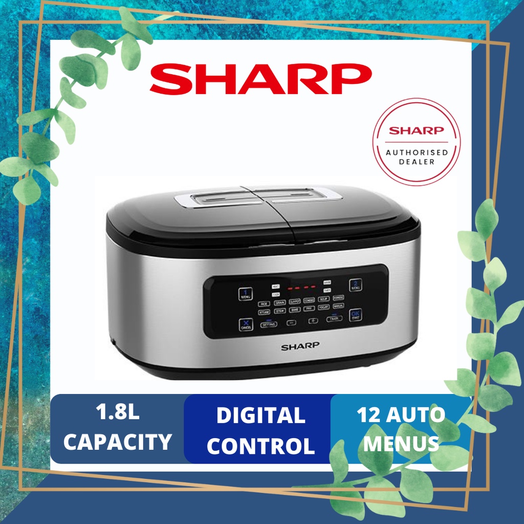 Sharp 1.8L Twin Multi Cooker KNW509SL | Shopee Malaysia