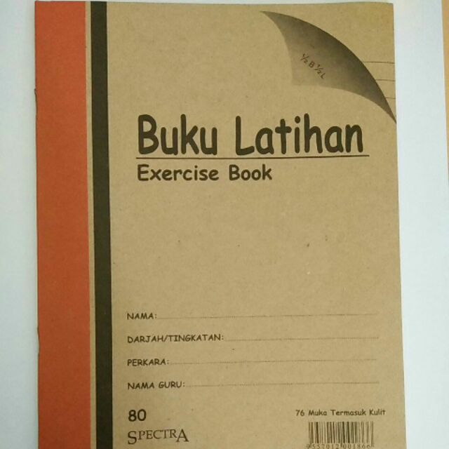 Buku Latihan Clear Stock 1/2 Blank 1/2 Single Line 76 muka termasuk ...