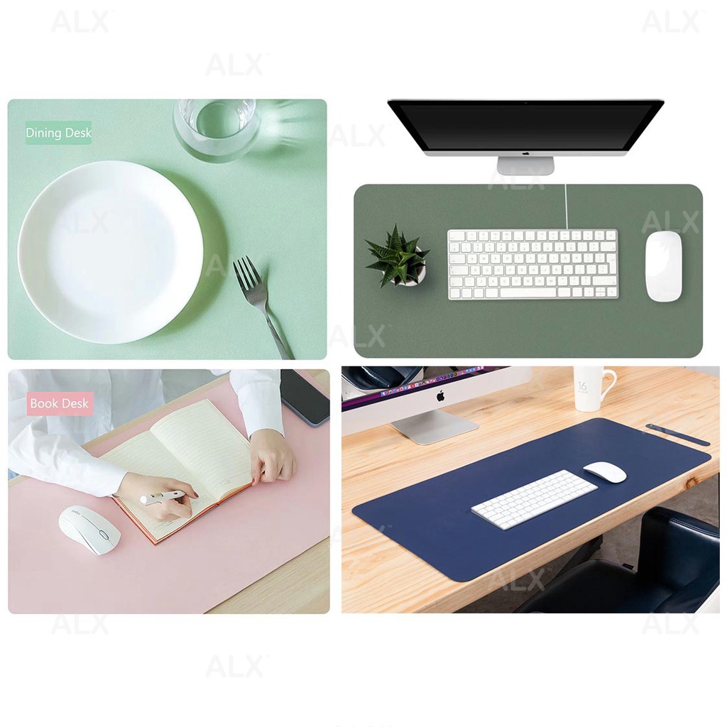 Anti-Slip Dual Face Big Size Desk Pad Keyboard Mousepad Waterproof PU ...