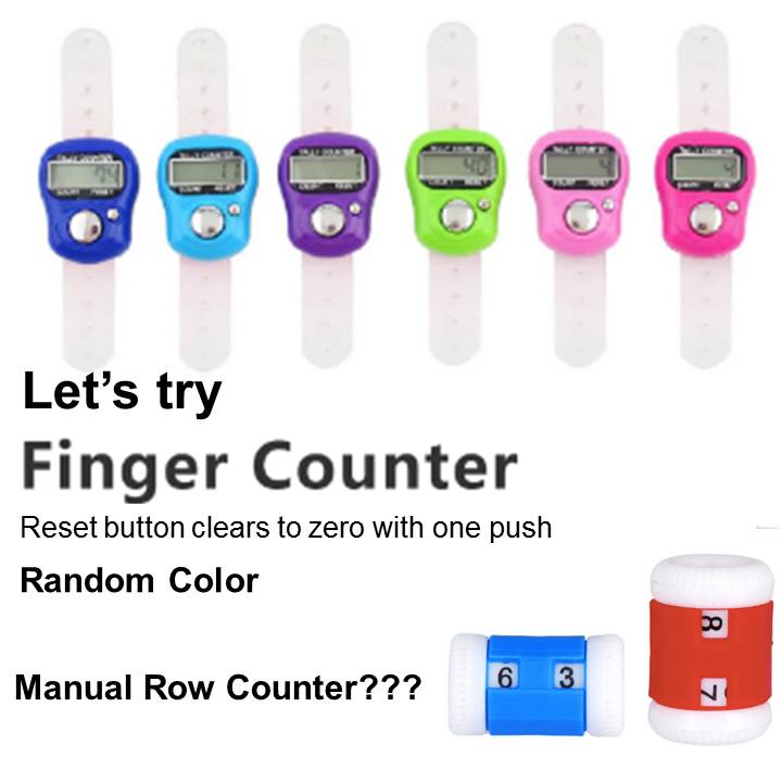Digital Knitting Row Counter Stitch Counter Finger Counter Tally ...