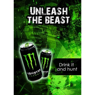 Monster Energy - Drink [355ML / 1 Can] [Halal Monster Energy] | Shopee ...