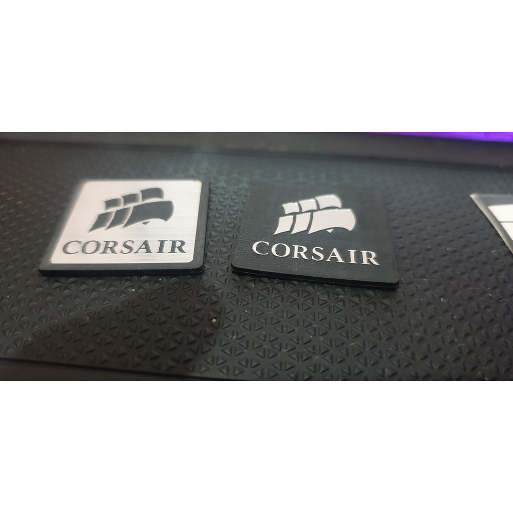 Corsair Aluminium Sticker - Metalic Logo Case Badge | Shopee Malaysia