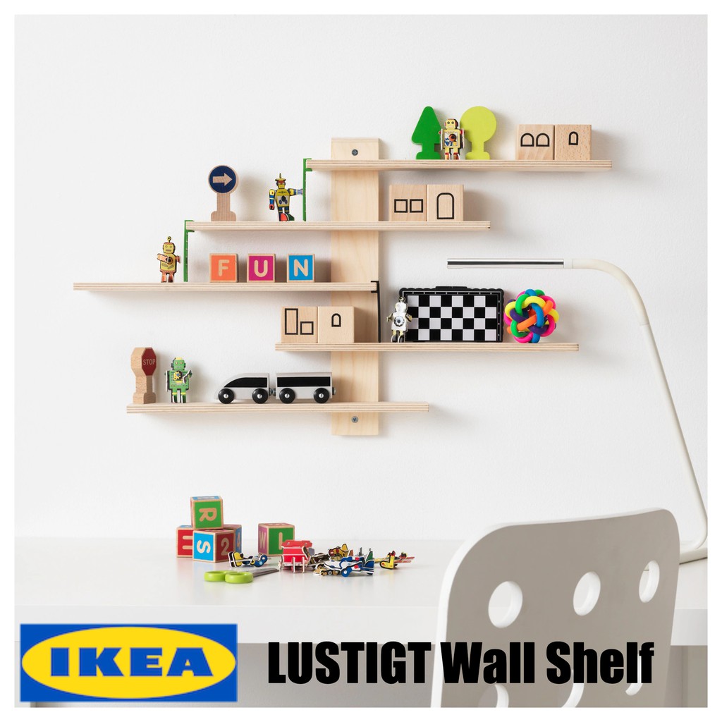 IKEA LUSTIGT Wall Shelf (37x37cm) | Shopee Malaysia