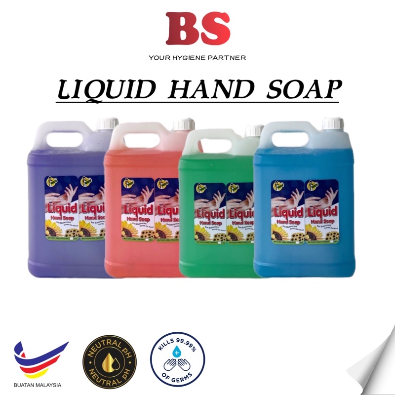 Hand Soap Hand Wash Liquid Handsoap Liquid Handwash Pencuci Tangan 5L ...