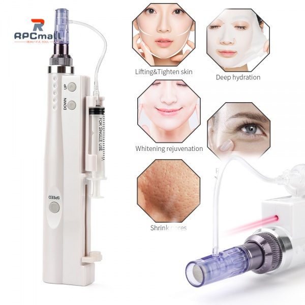 2 in 1 Hydra Injector Mesotherapy Meso gun Microneedle treatment Device ...