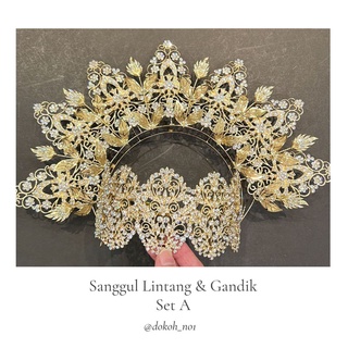 Custom Made : Sanggul Lintang dan Gandik Set Pengantin / Headgers ...
