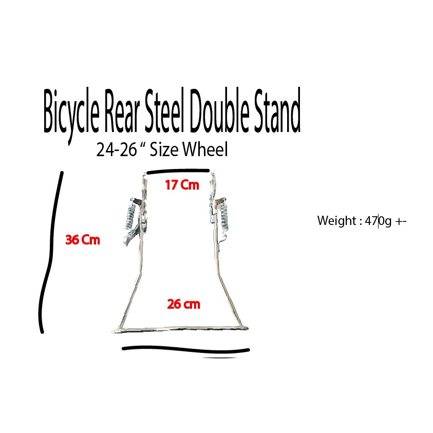 bicycle-steel-rear-double-stand-chrome-shopee-malaysia