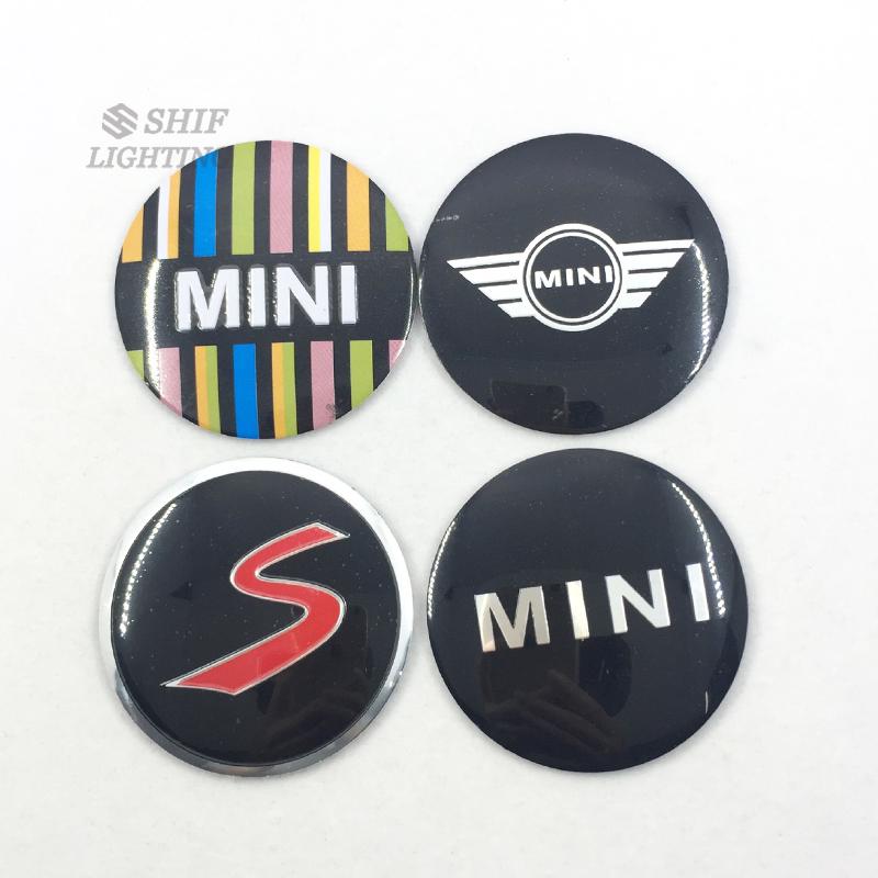 4 x 56mm MINI COOPER Logo Wheel Hub Center Caps Cover Emblem Badge ...