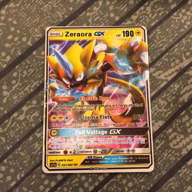 Pokemon card Zeraora gx | Shopee Malaysia