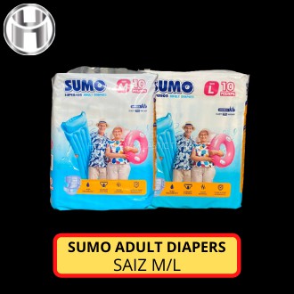 SUMO ADULT DIAPERS - LAMPIN BAYI / LAMPIN PAKAI BUANG / DIAPERS BUDAK ...