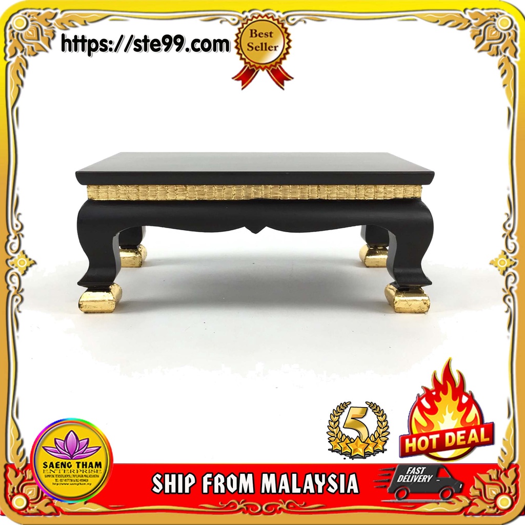 Meja Top table, Buddha amulet table, solid wood table, shell lacquered ...