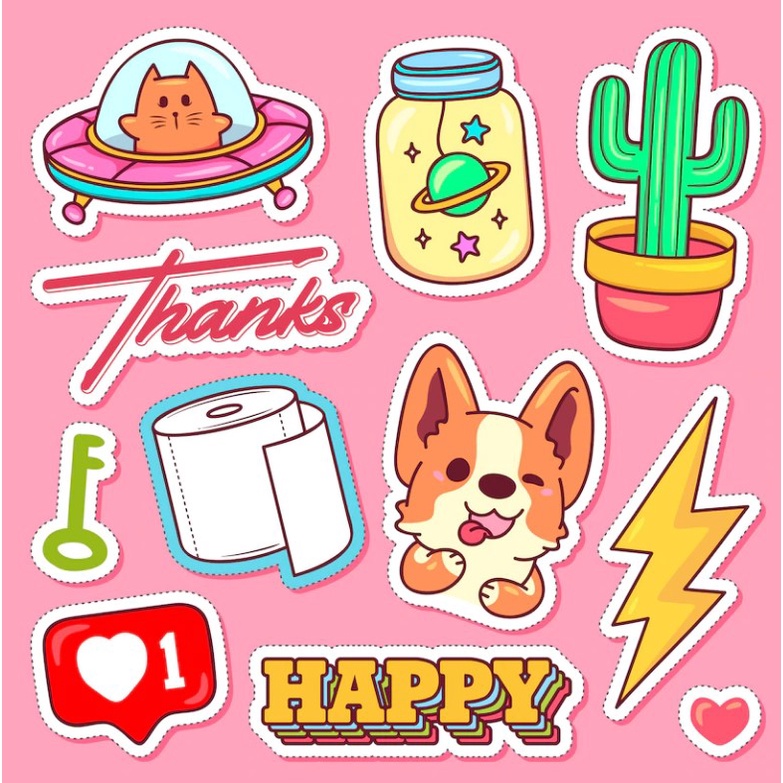 (Non-Waterproof Sticker) 500pcs Full Color Mirrorcoat Sticker, Label ...
