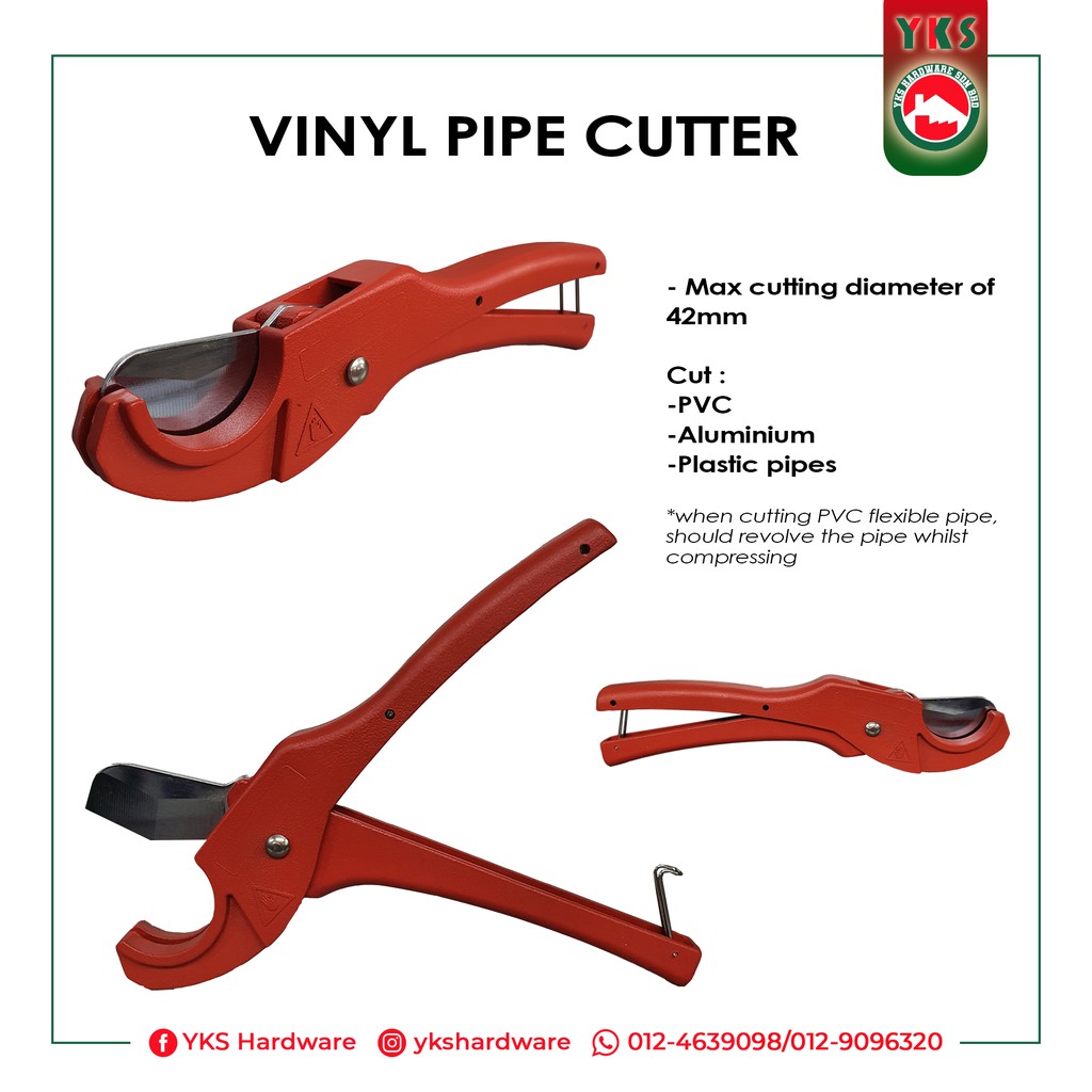 Heavy Duty Pipe Cutter - up to 42mm - PVC/Hansen/HDPE/Poly/PPR/UPVC ...