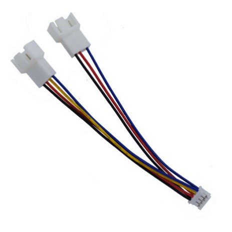 GPU PH2.0 Mini 4Pin to 2 Way CPU 4Pin PWM Fan Connector Y Split Cable ...