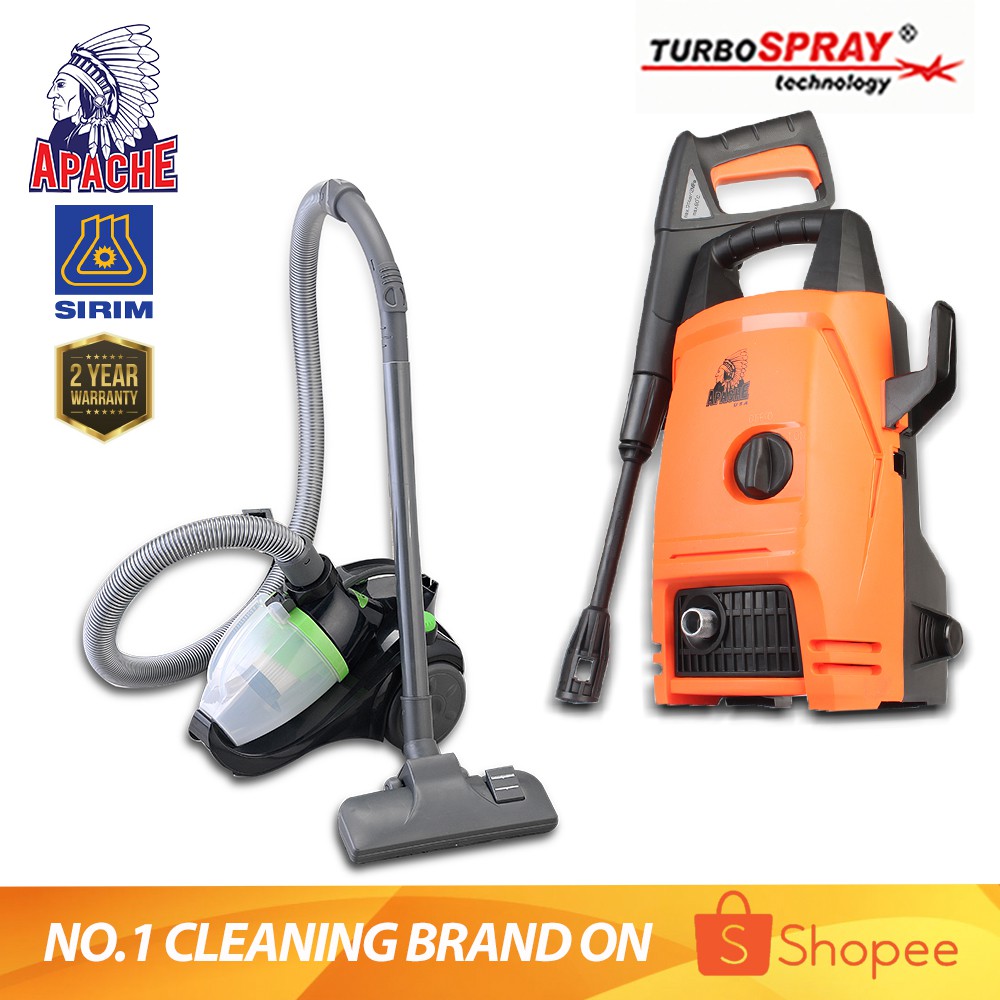 APACHE TurboVAK VC1001 Bagless HEPA Wet Dry Vacuum Cleaner Dust ...