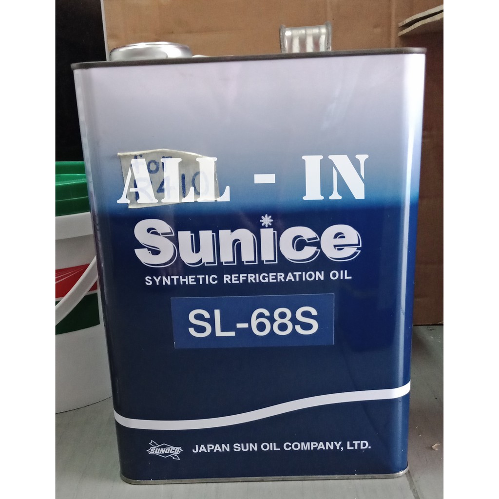 Japan Sunice Oil - SL68 ( Net Weight 4 Liter ) - For R410 | Shopee Malaysia