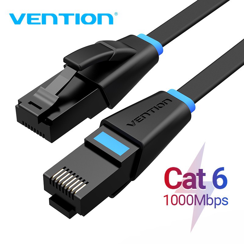 Vention IBJ CAT6 Ethernet Cable 0.5m/1m/1.5m/2m/3m/5m/8m/10m/15m RJ45 CAT 6 Flat Internet ...