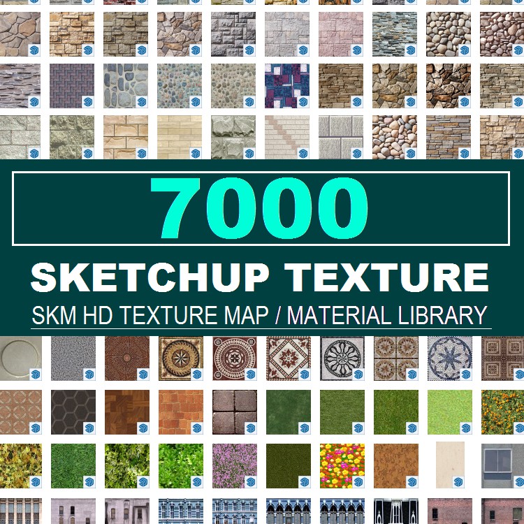 SketchUp | Texture Maps - 7000 HD TEXTURE MAPS SKM MATERIALS FOR SKETCHUP | Shopee Malaysia
