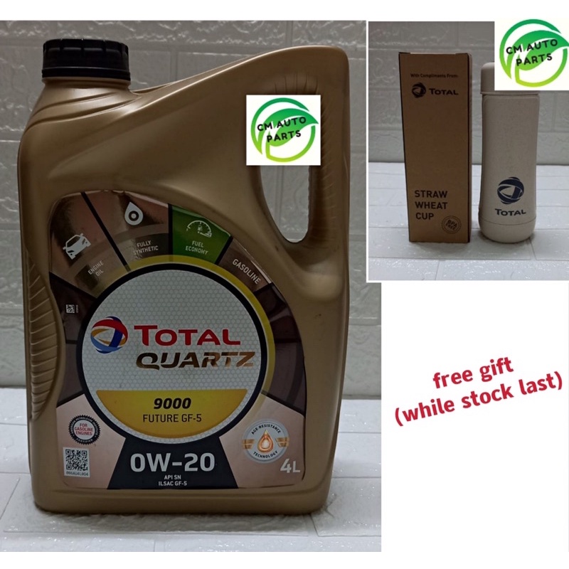 100%Original Minyak Hitam Total Quartz 9000 Future GF-6 Fully Synthetic ...