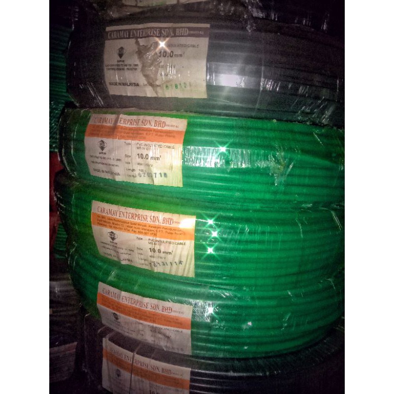 CARAMAY Sirim Approved 10mm PVC Insulated Wire Cable | Shopee Malaysia
