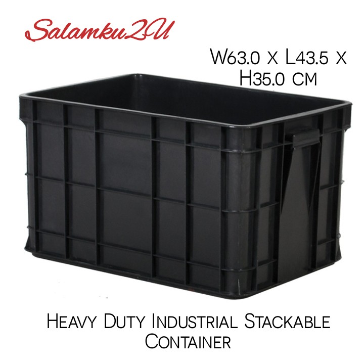 HEAVY DUTY INDUSTRIAL STACKABLE CONTAINER - 025473 | Shopee Malaysia