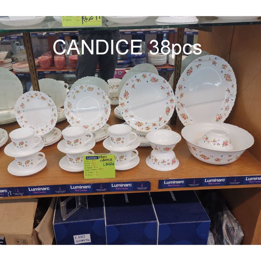 ARCOPAL ORIGINAL FRANCE DINNER SET 38pcs | Shopee Malaysia