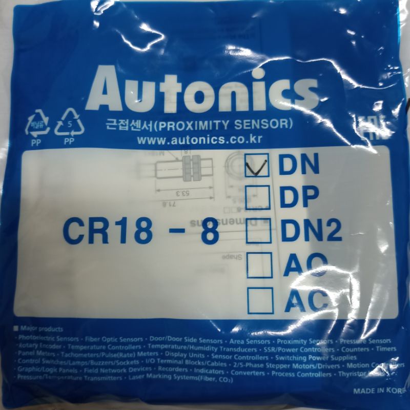 Autonics Cr18 8dn Proximity Sensor [korea] Shopee Malaysia