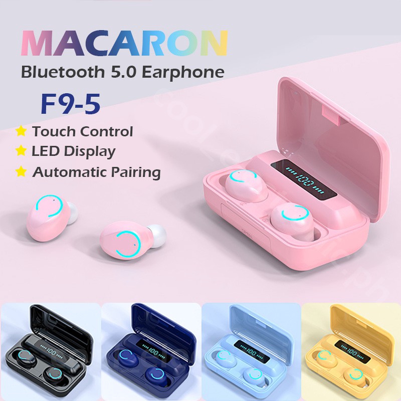 Bluetooth Earphone Macaron Wireless Earbuds HiFi Stereo Noise Reduction ...
