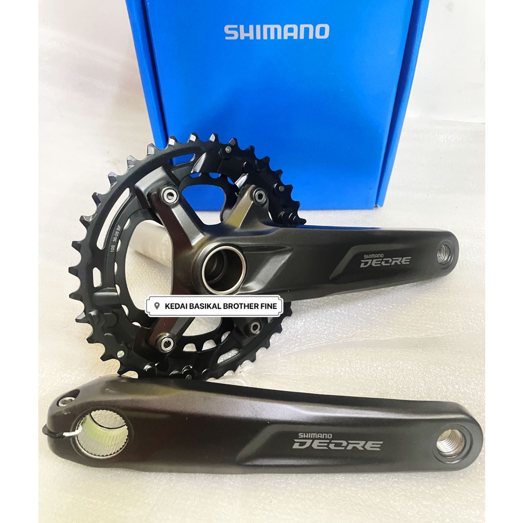 ORIGINAL CRANK SHIMANO DEORE FC-M4100-2 ( DOUBLE CHAIRING ) | Shopee Malaysia