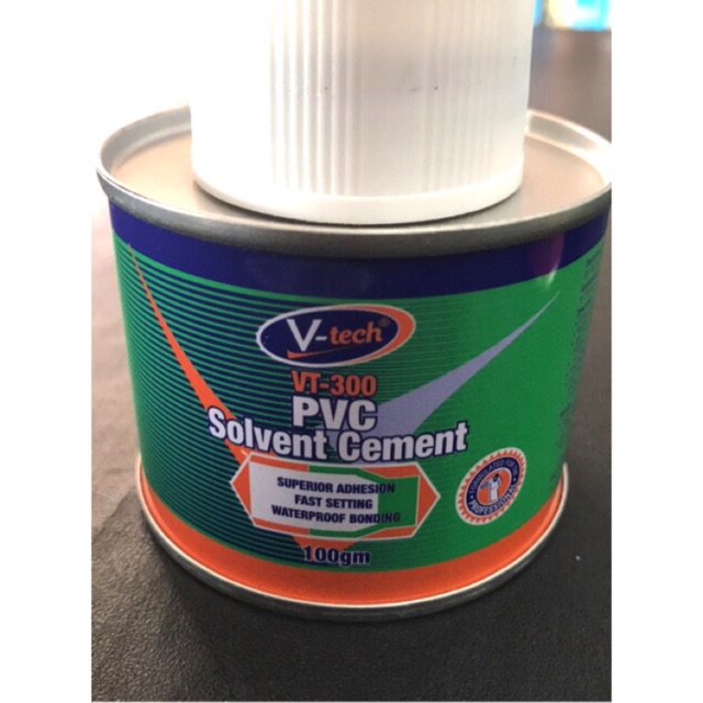 V-tech pvc solvent cement pvc pipe fitting waterproof gum 100gm | Shopee Malaysia