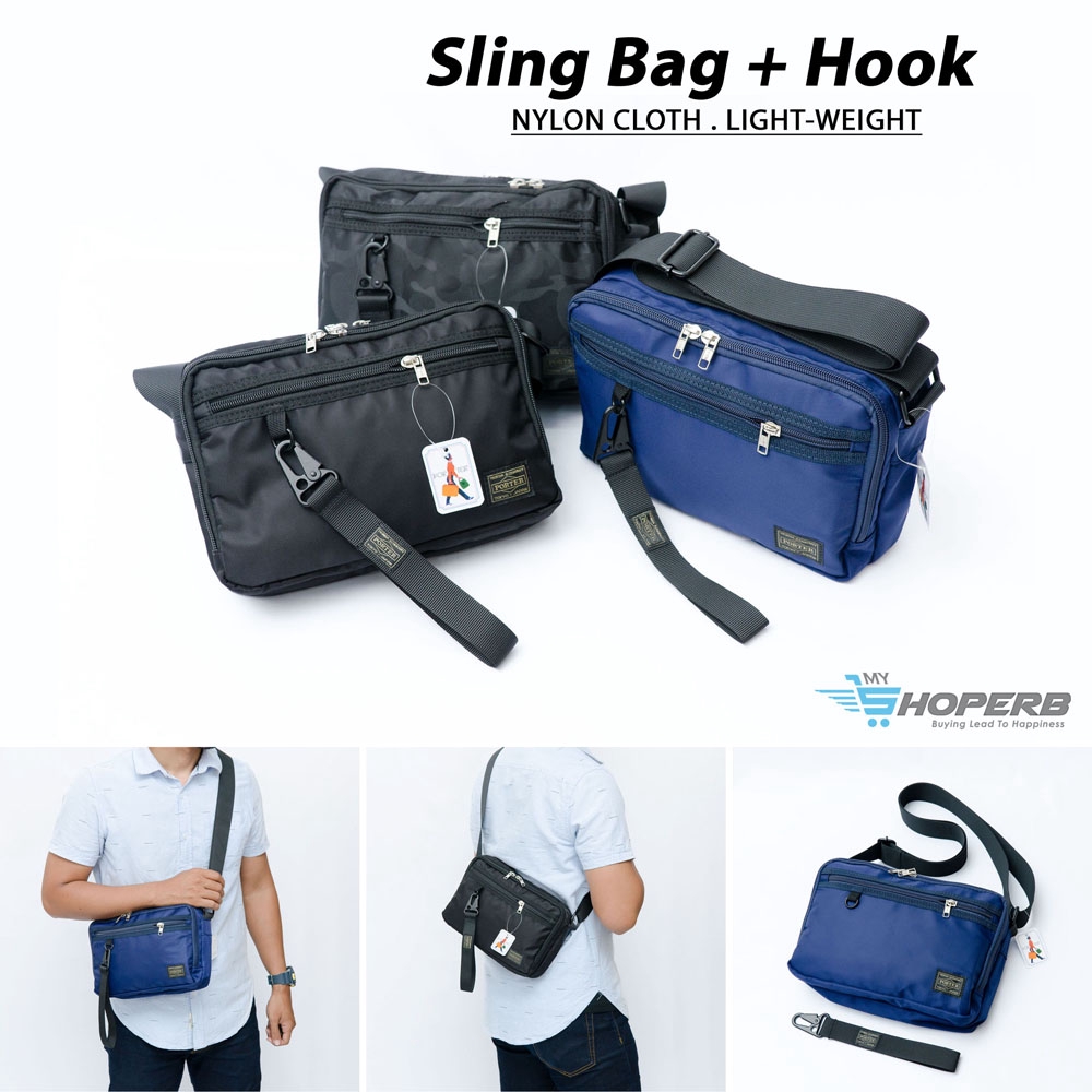 Porter Sling Bag (Free Keychain Hook) | Shopee Malaysia