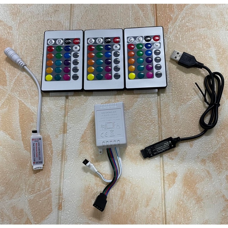 Dc12v 24key controller 4pin wire USB Controller RGB Led 5V Strip USB PC ...