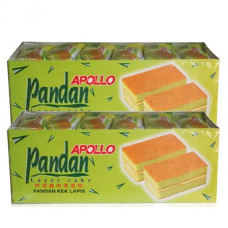 Apollo Layer Cake Pandan 3030 [ 24x18g ] | Shopee Malaysia