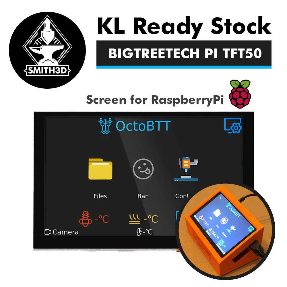 Bigtreetech PI TFT50 V2.0 for RaspberryPi 3D Printer | Shopee Malaysia