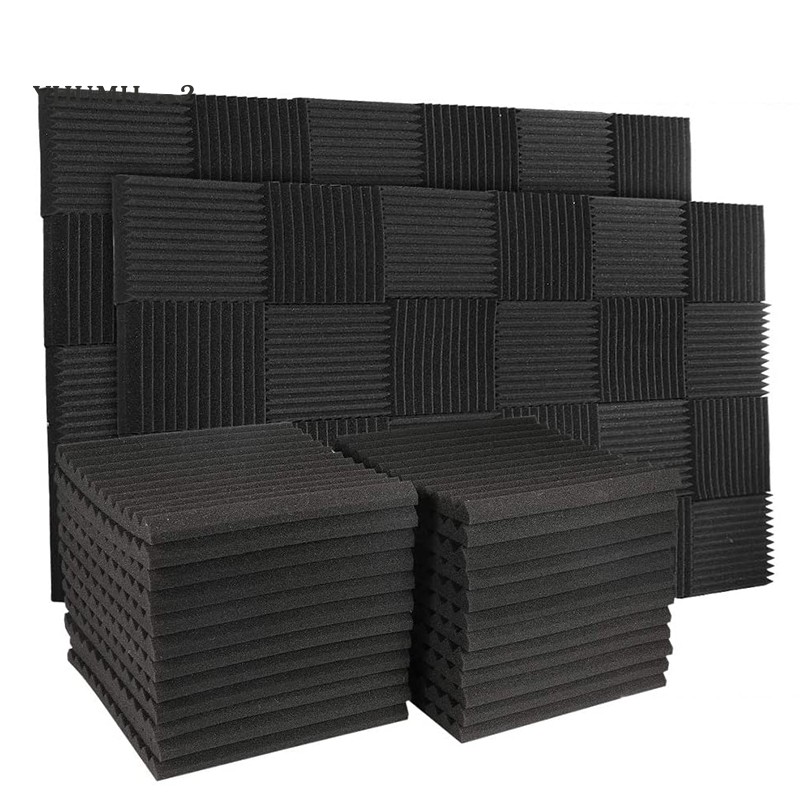 50Pcs 12 Slot Fire-Retardant Soundproof Cotton Sound-Absorbing Cotton ...