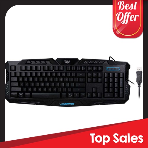 Gaming Keyboard Waterproof Characters Keyboard USB Wired 3-Level ...