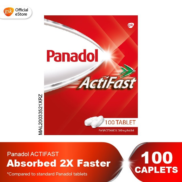 Panadol Actifast for Fast Pain Relief (100's) | Shopee Malaysia