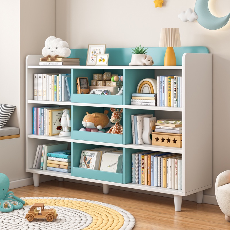 100cm Wooden Book Cabinet reading rack home storage toy storage rack ...