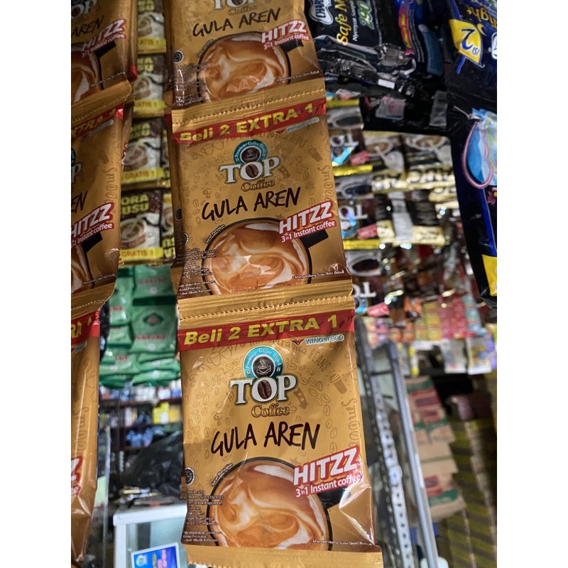 Top coffee sugar aren 1 renceng contents 12 sachets @ 22 gr / instant ...