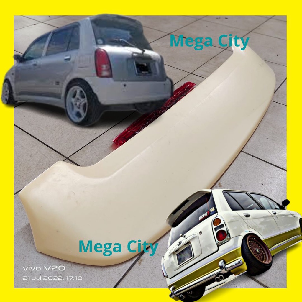 Spoiler L700 for kelisa cuore gino TR L7 daihatsu mira perodua LED ...
