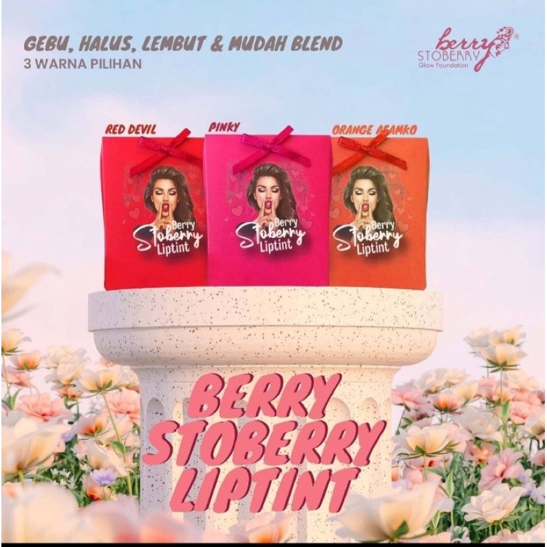 BERRY STOBERRY LIPTINT READY STOCK 3 WARNA BY ORIGINAL BERRY HQ ...