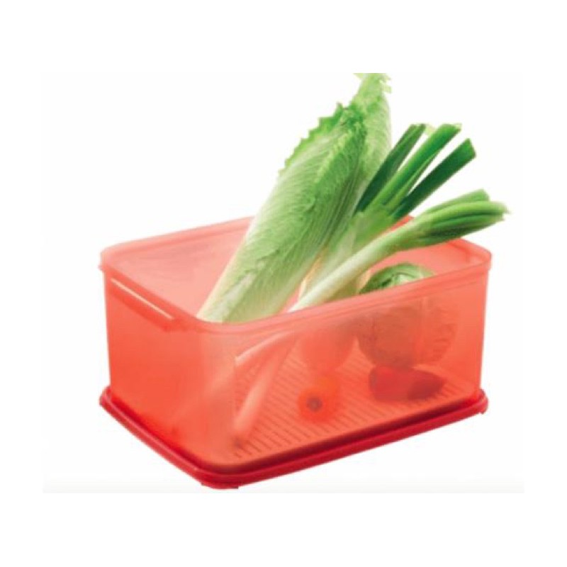 Tupperware Jumbo Modular Keeper Red 15L With Grid | Shopee Malaysia