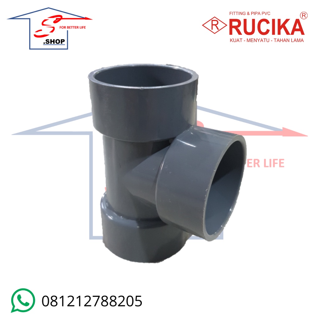 Pvc Tee T D 4 "4 Inch Rucika Pipe Fittings | Shopee Malaysia