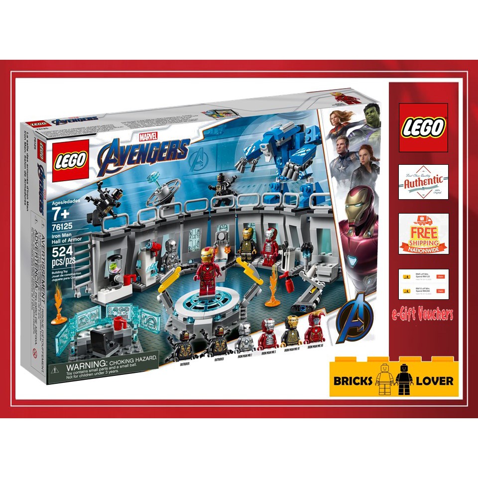 Lego 76125 {Bricks_Lover} Marvel Super Heroes - Iron Man Hall of Armour ...